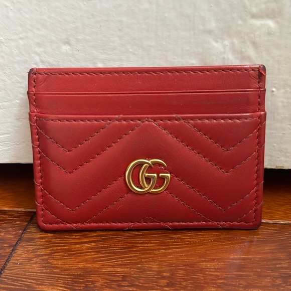 Gucci | Bags | Gucci Red Card Case | Poshmark